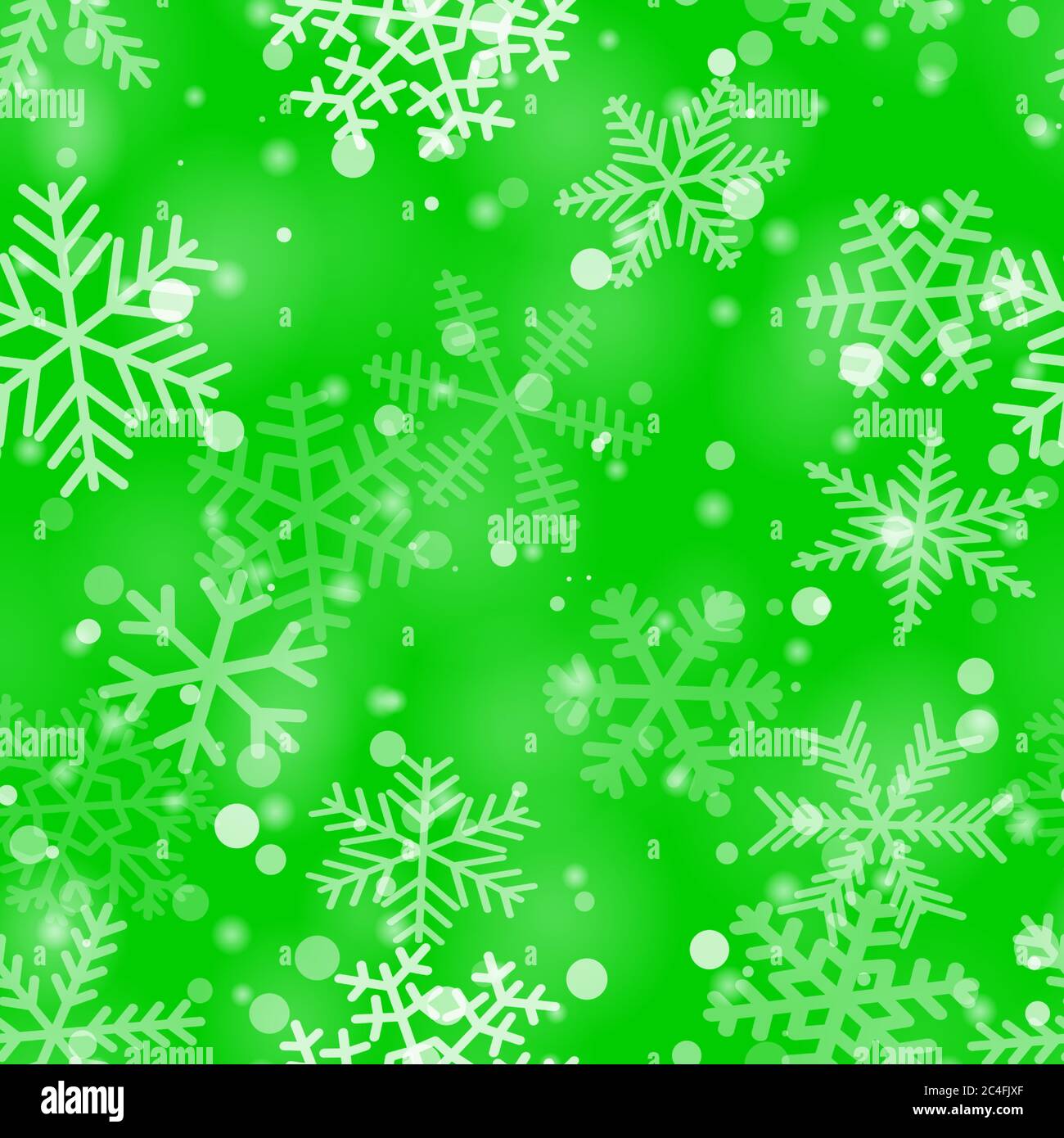 Christmas seamless pattern of snowflakes of different shapes, sizes and ...