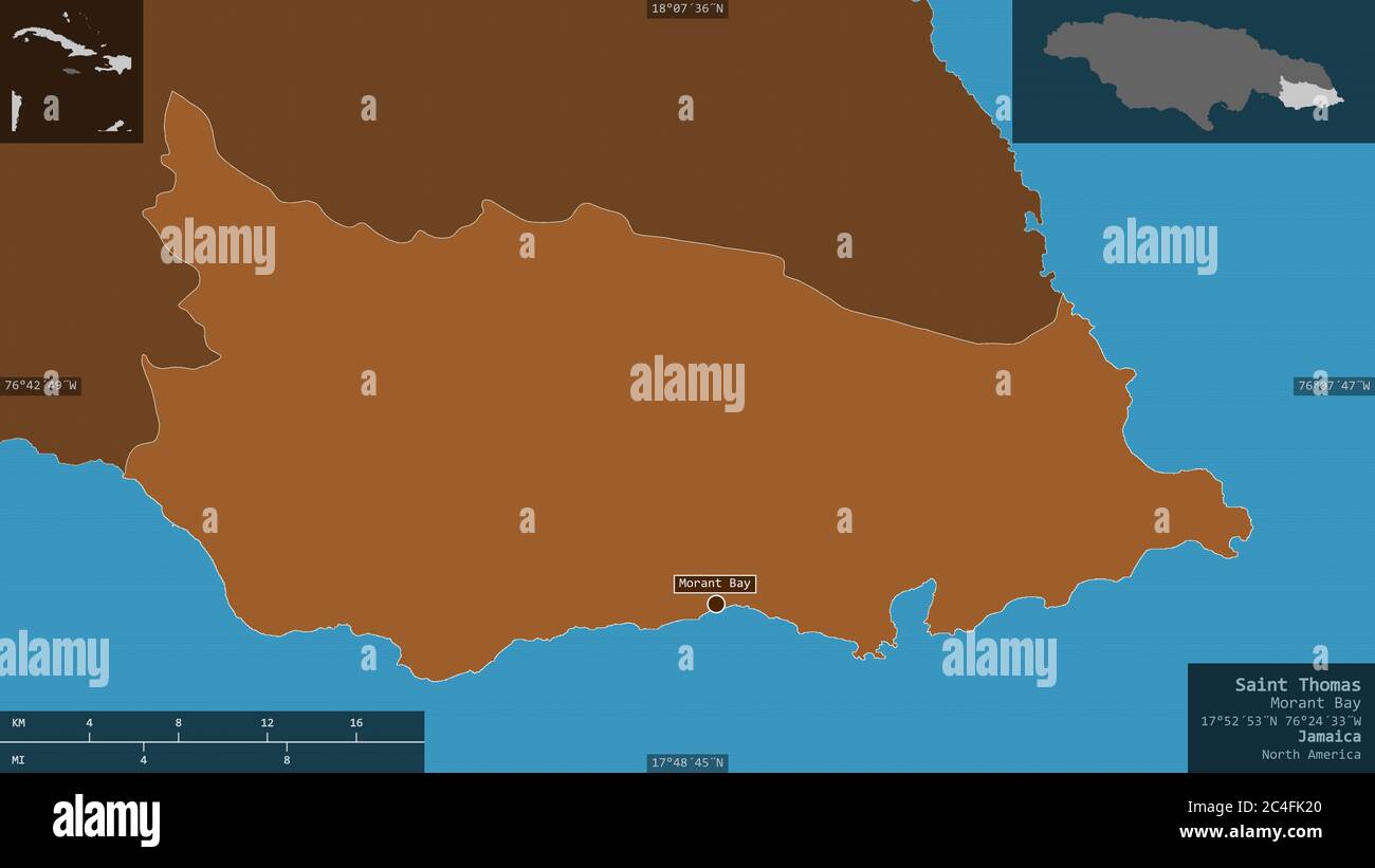 Morant bay map hi-res stock photography and images - Alamy