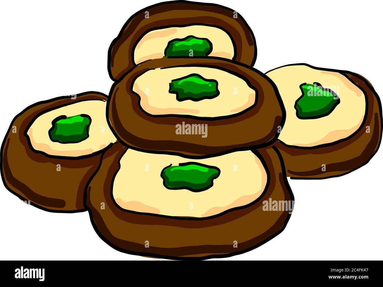 Burger cutlet cheese isolated Stock Vector Images - Alamy