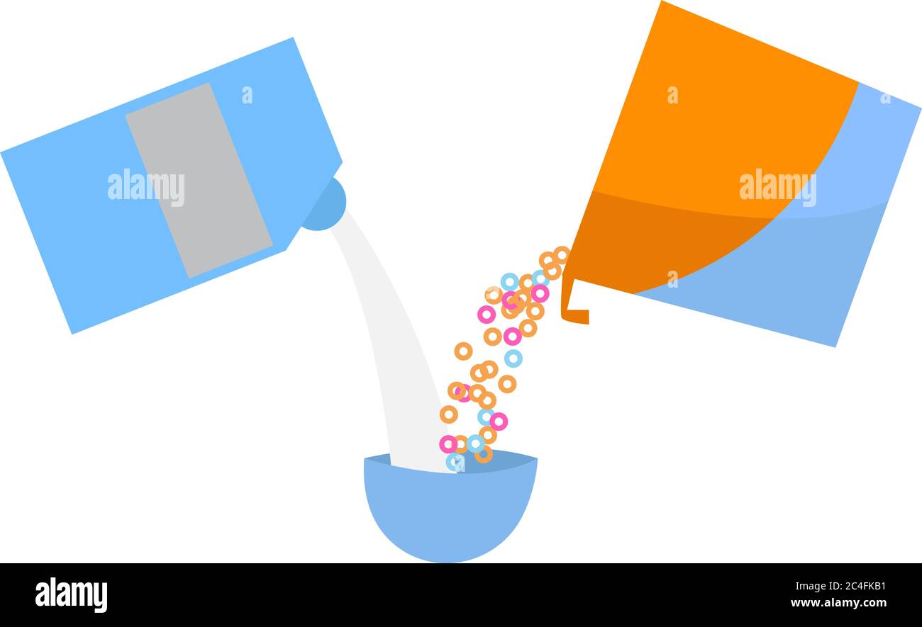 Vegetarian cereal breakfast Stock Vector Images - Alamy