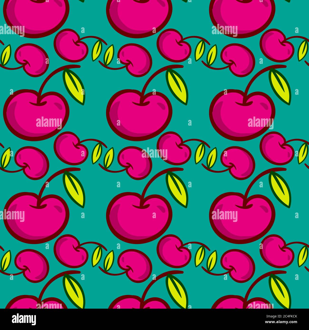 Green cherries Stock Vector Images - Alamy