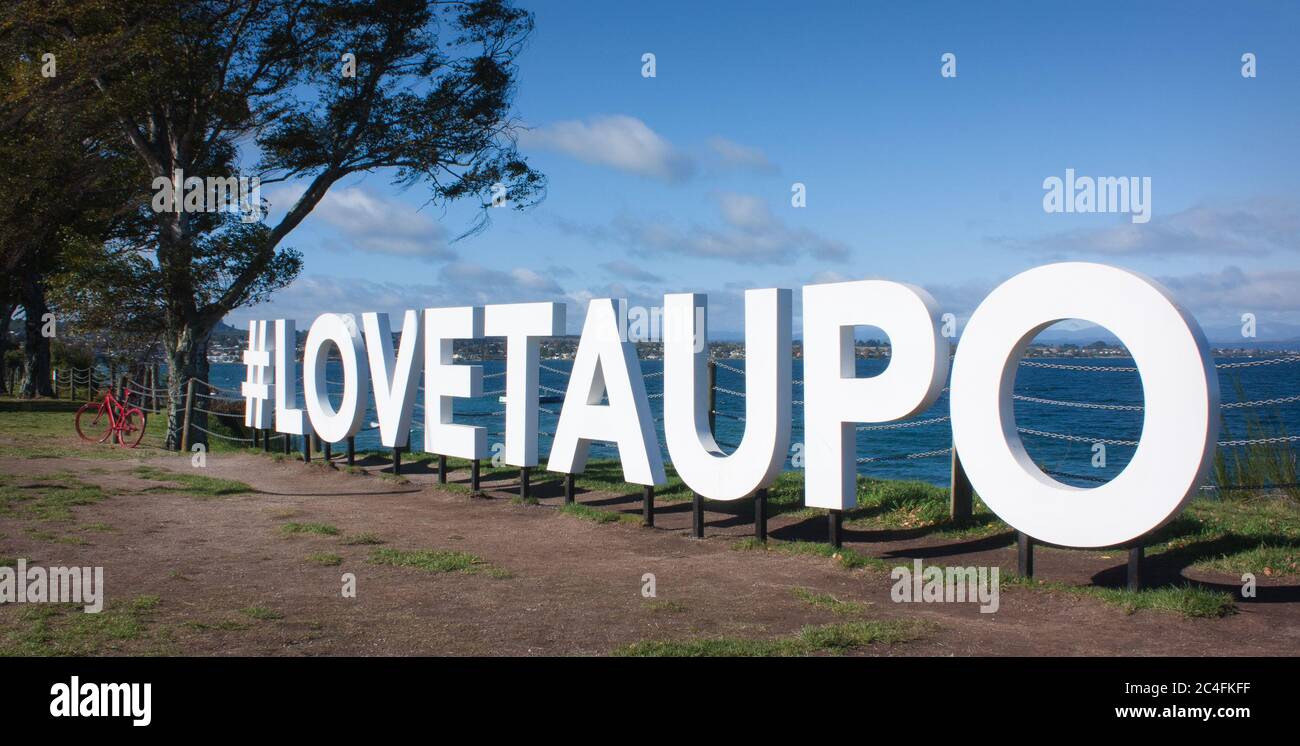 Taupo sign hi-res stock photography and images - Alamy