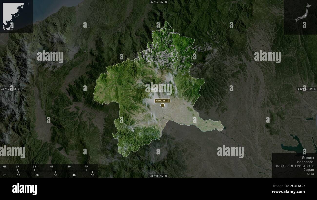 Map of gunma hi-res stock photography and images - Alamy