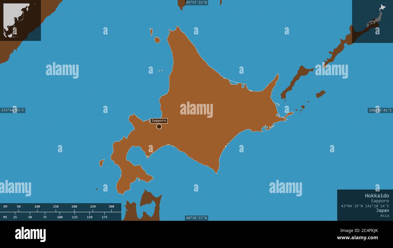 Ezo map hi-res stock photography and images - Alamy