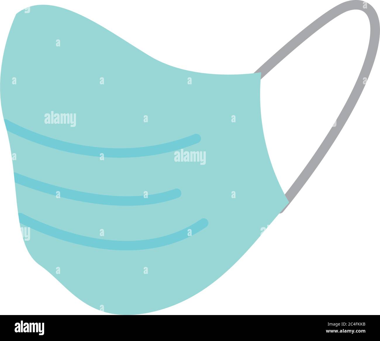 protective medical face mask icon over white background, flat style ...