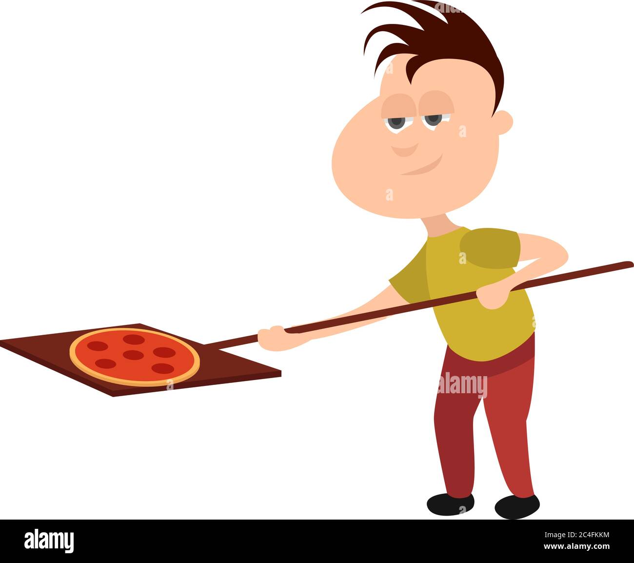 Black male man cooking Stock Vector Images - Alamy