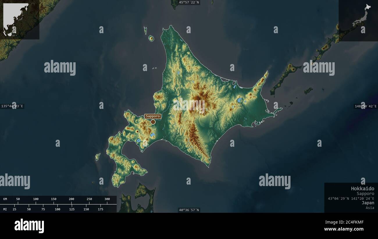 Ezo map hi-res stock photography and images - Alamy