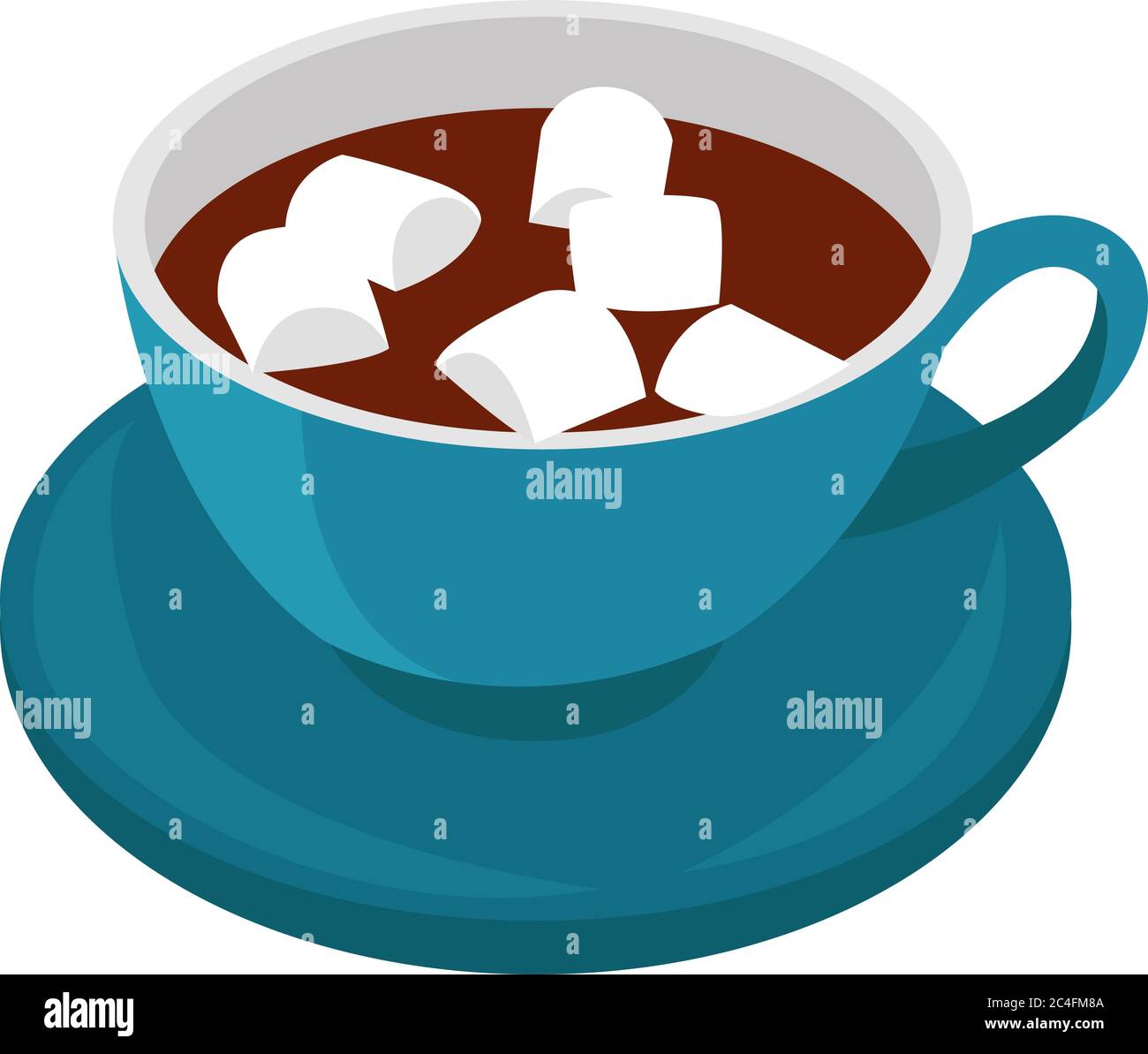 Cocoa cup illustration Stock Vector Images - Alamy