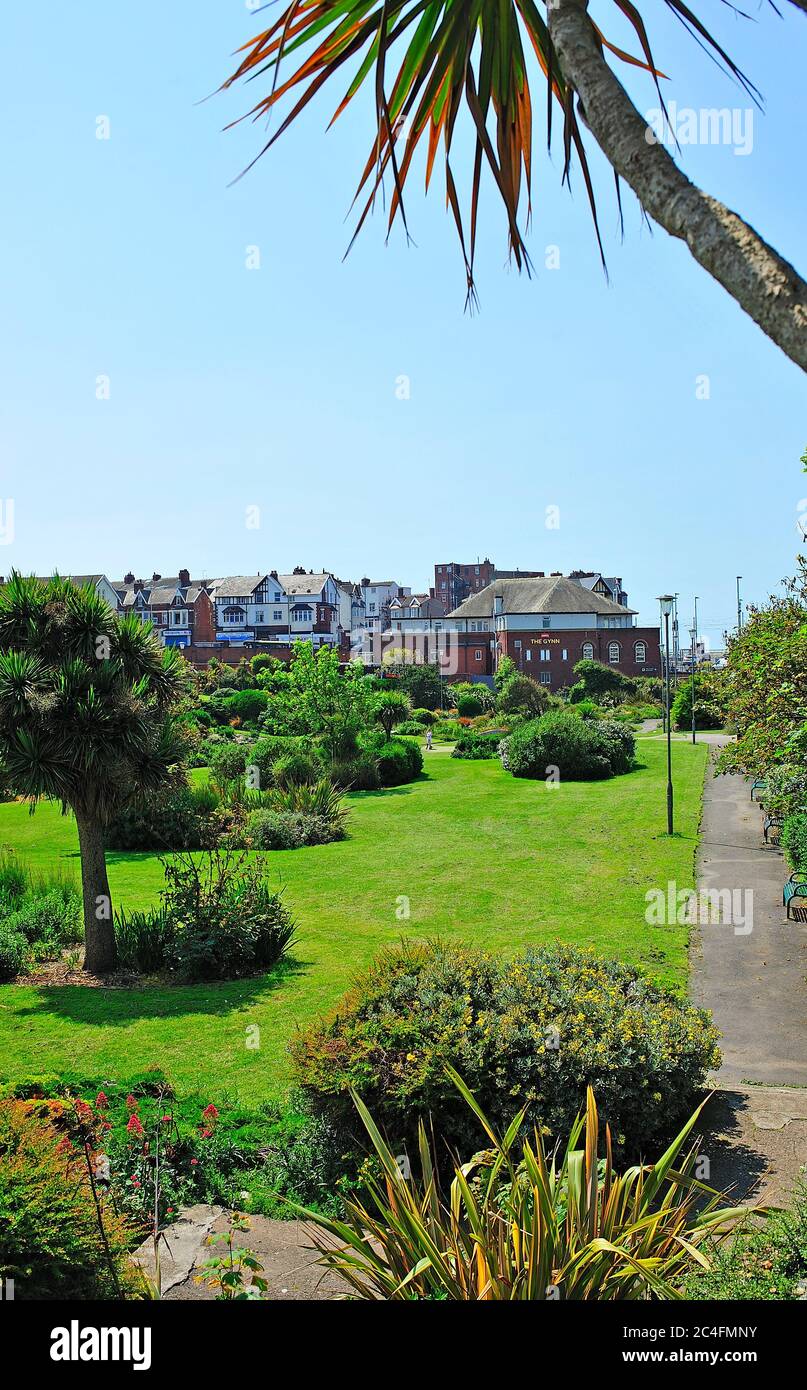 Gynn Square sunken gardens off Blackpool Promenade Stock Photo - Alamy