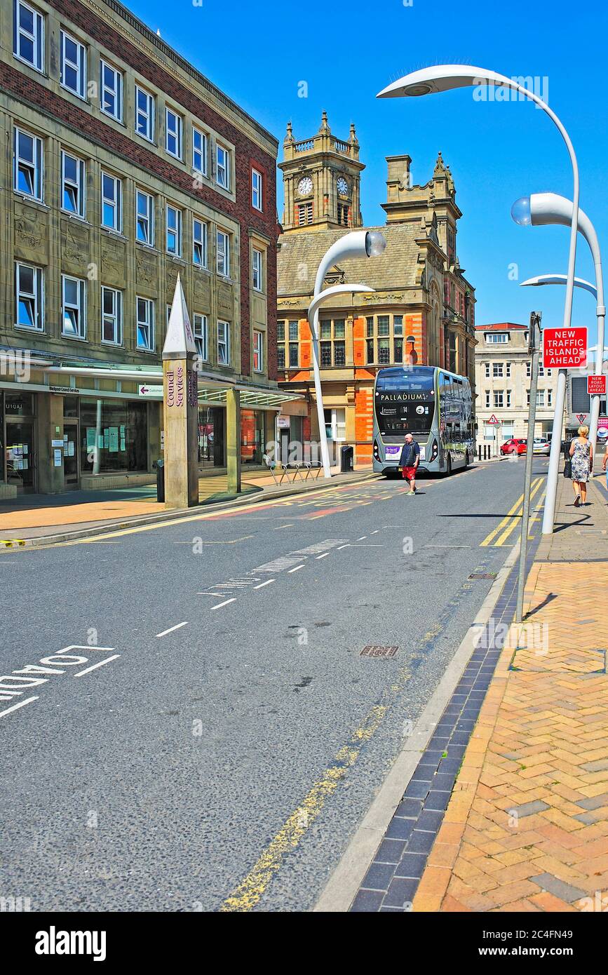 Blackpool Council services and town hall,Market Street,Blackpool Stock ...