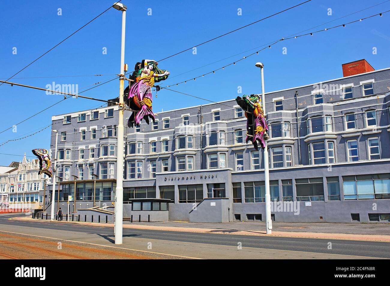 Front of the Claremont Hotel on Blackpool Promenade Stock Photo - Alamy