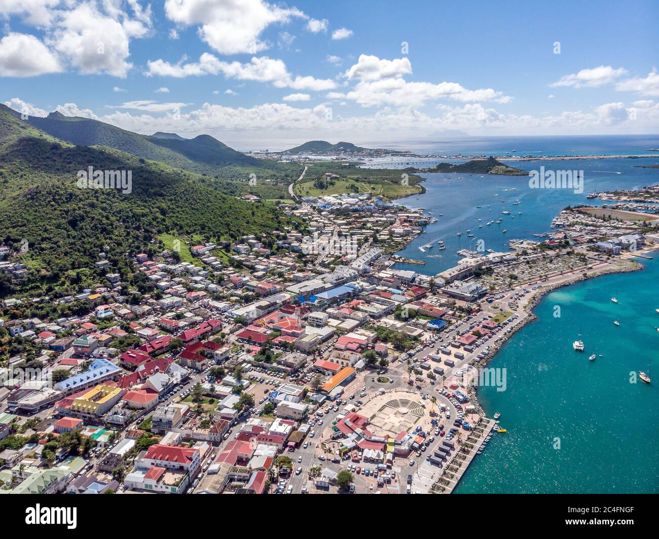 Saint martin birds eye view hi-res stock photography and images - Alamy