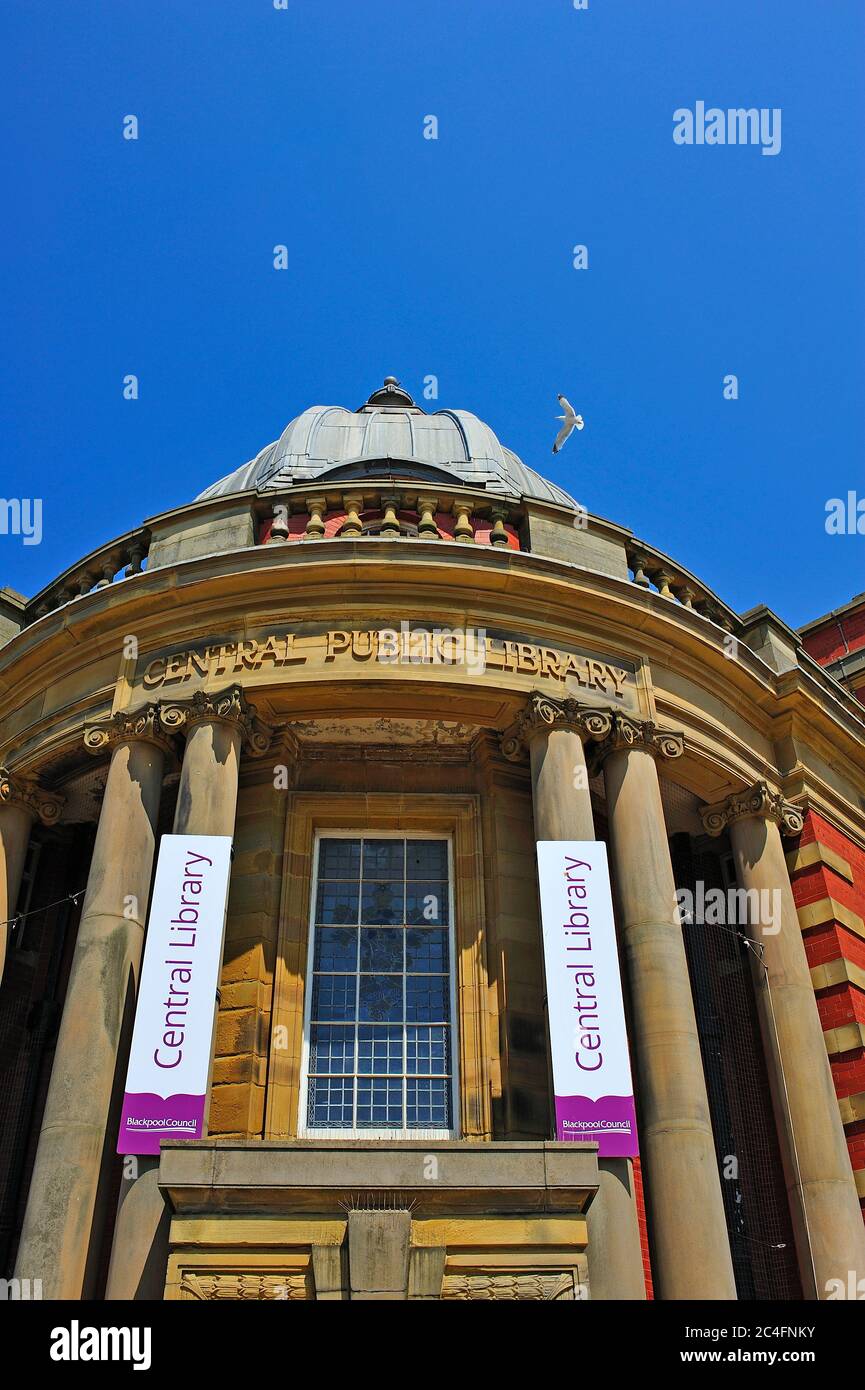 Blackpool Public Central Library grade 2 listed built 1911 Stock Photo ...