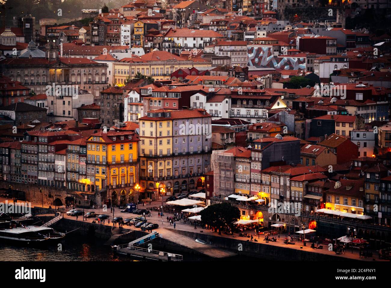 Ribeira district sunset porto hi-res stock photography and images - Alamy