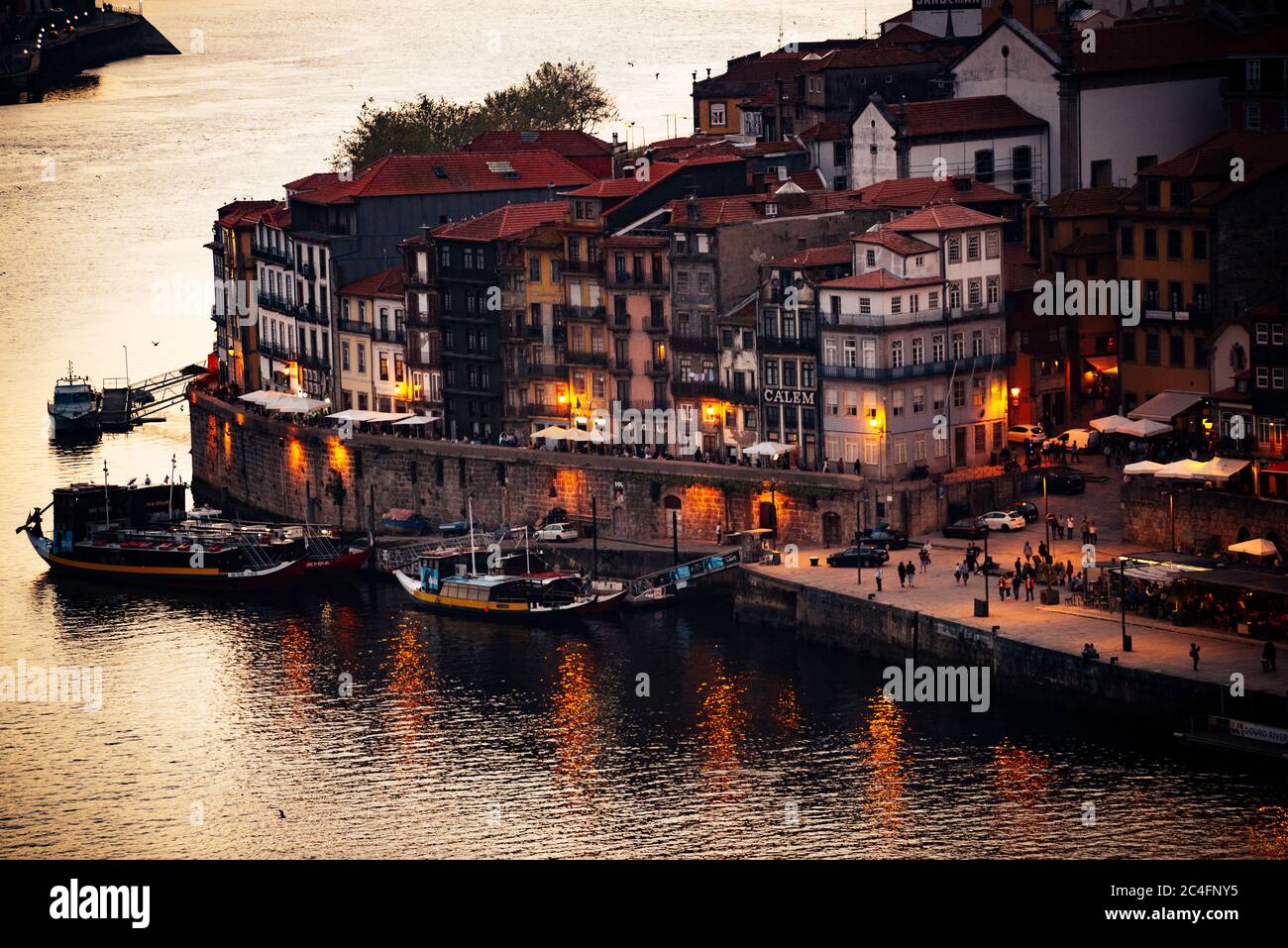 Evening, sunset on Porto, Portugal Stock Photo - Alamy