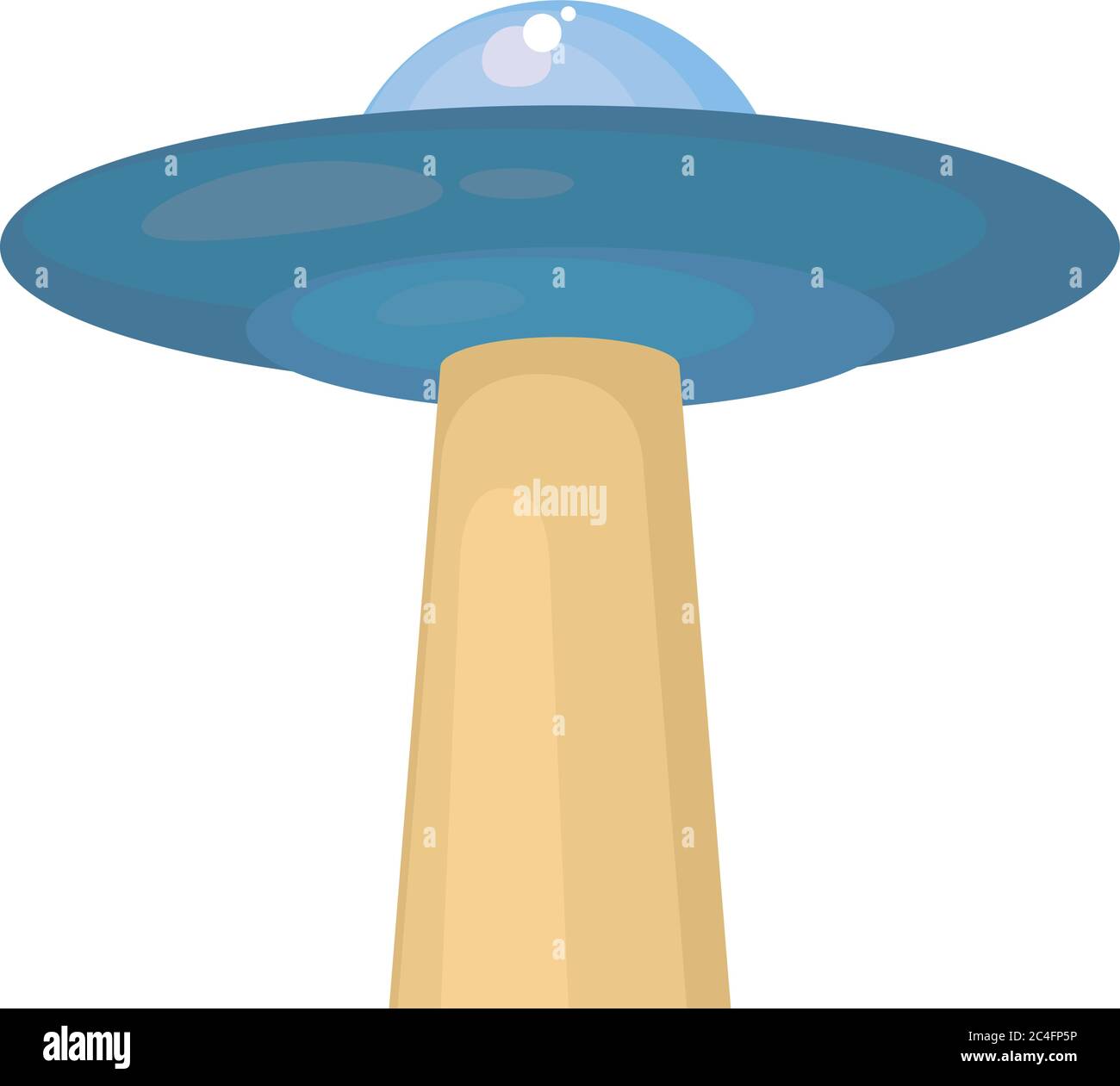 UFO, illustration, vector on white background Stock Vector Image & Art ...