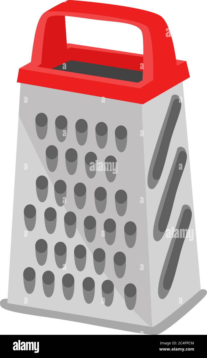Hand grater, illustration, vector on white background Stock Vector ...