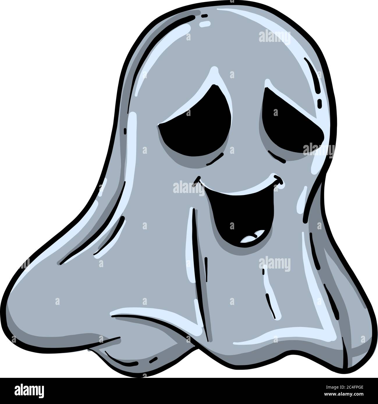 Isolated ghost on black Stock Vector Images - Alamy