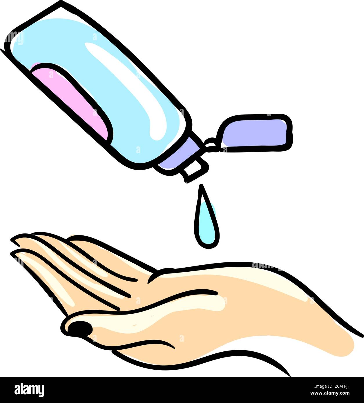 Hand sanitizer gel Stock Vector Images - Alamy