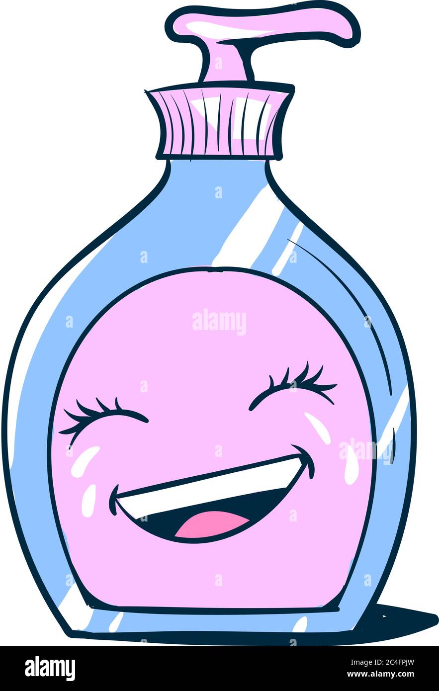 Happy health hair care Stock Vector Images - Alamy