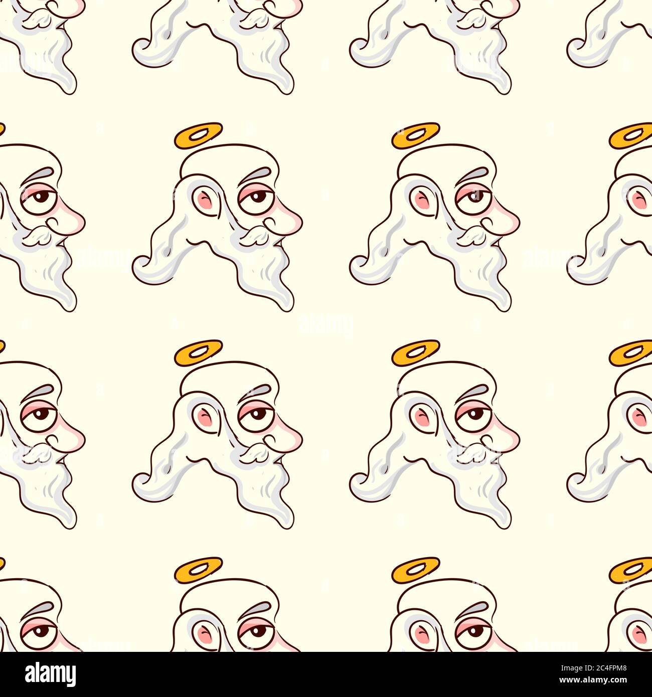 God pattern, seamless pattern on white background Stock Vector Image ...