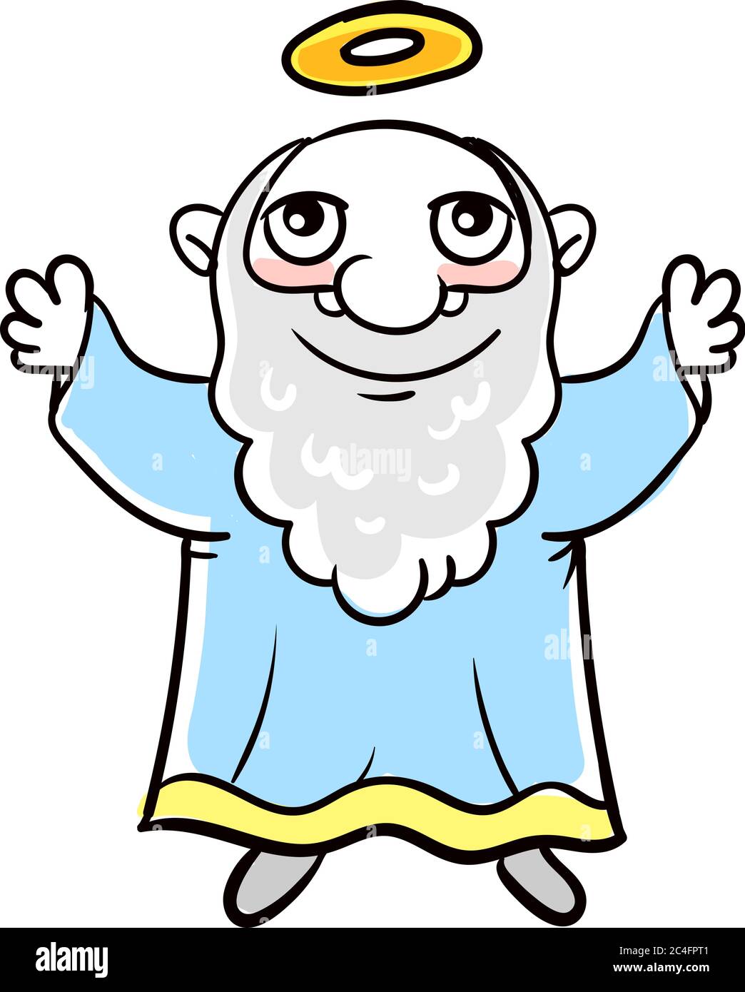 God wants to hug, illustration, vector on white background Stock Vector ...