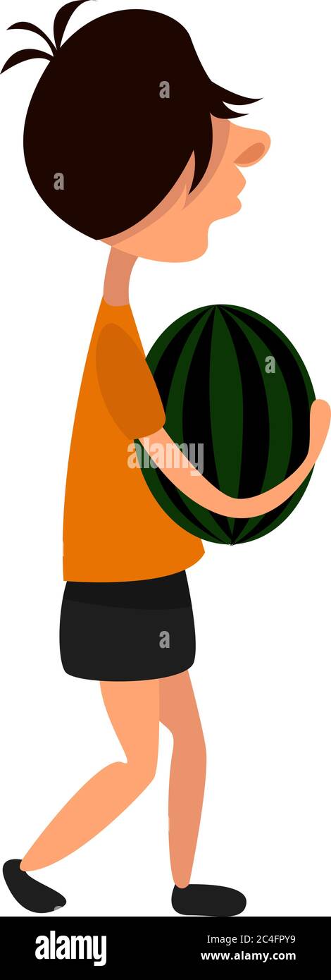 Cartoon watermelon hi-res stock photography and images - Alamy