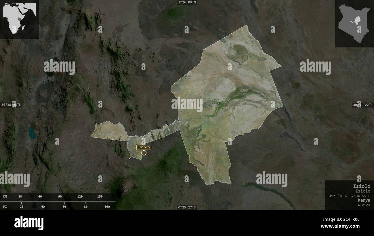 Isiolo outline map hi-res stock photography and images - Alamy