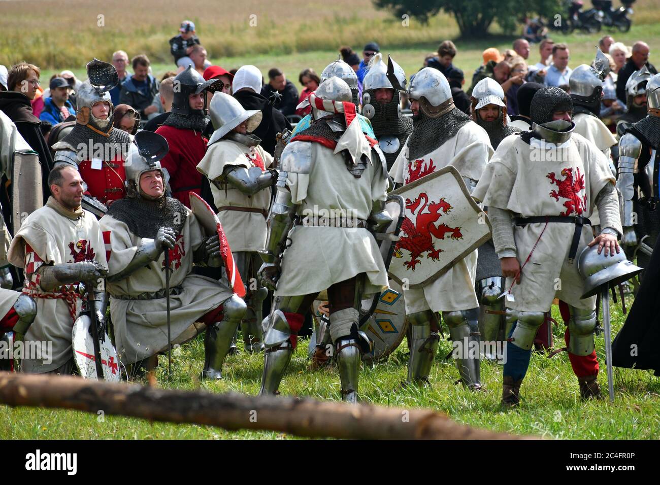 Grunwald, Poland - July 14th 2018: Battle of Grunwald 1410 reenactment ...