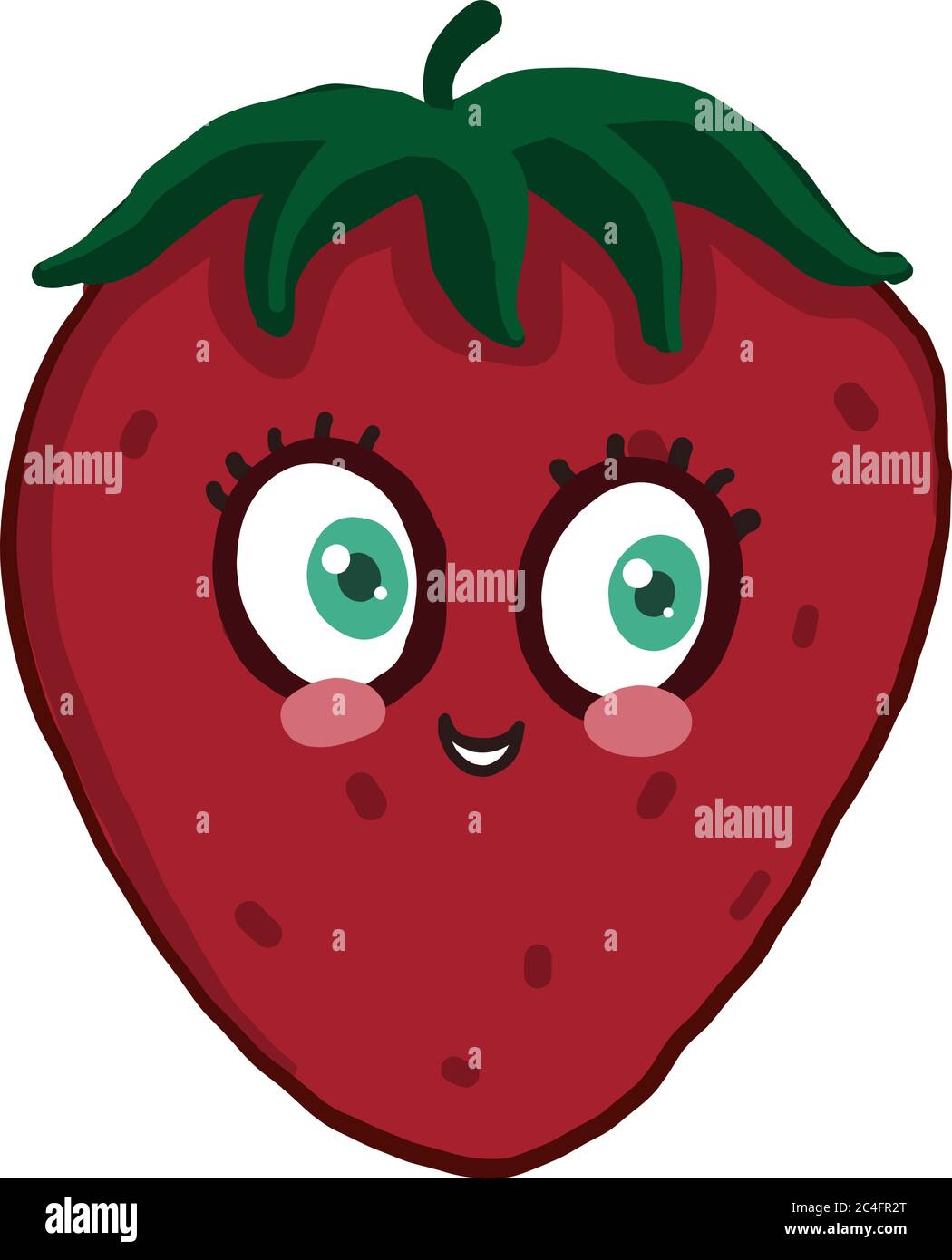 Happy strawberry juice cartoon character hi-res stock photography and ...