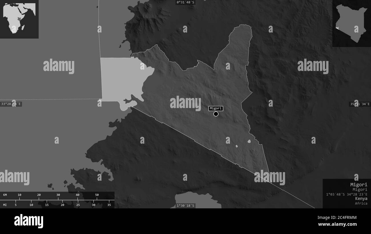 Map of migori Black and White Stock Photos & Images - Alamy