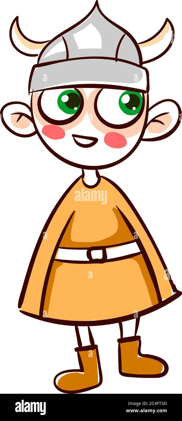 Viking boy cartoon illustration hi-res stock photography and images - Alamy