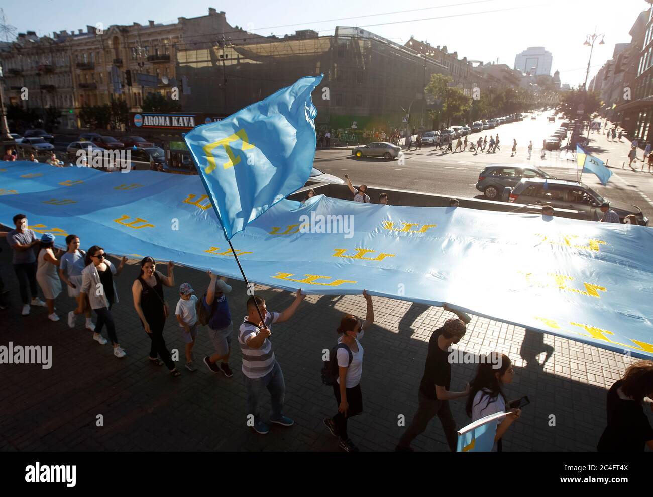 Crimean tatars flag day celebration hi-res stock photography and images ...