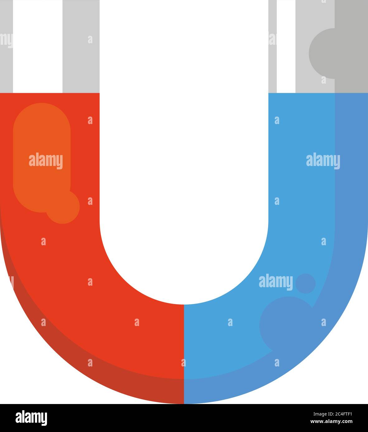 Magnet, illustration, vector on white background Stock Vector Image ...