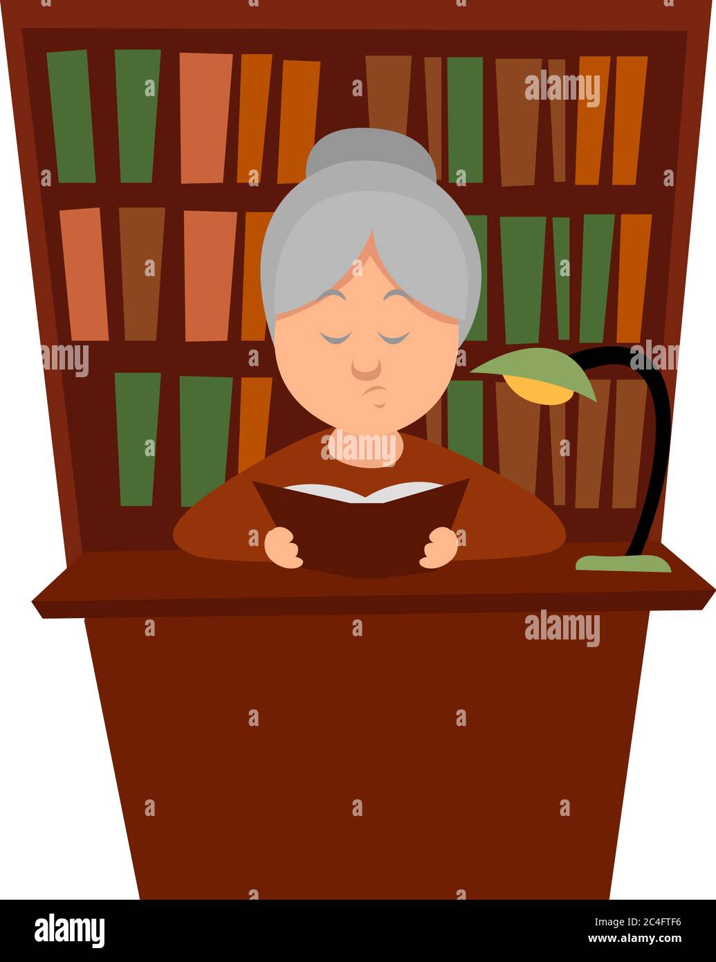 Librarian Cartoon Character