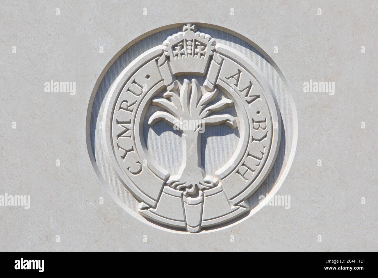 The Welsh Guards (1915-present) regimental emblem on a World War I ...