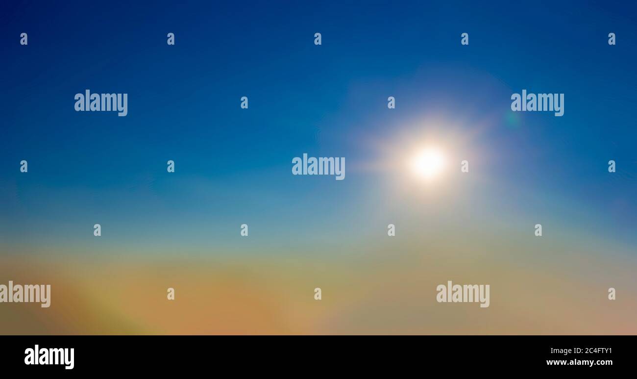 Sun setting above horizon hi-res stock photography and images - Alamy