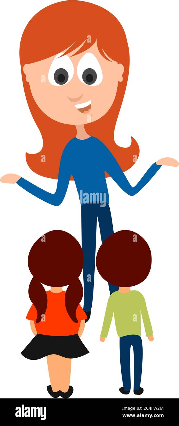 Female museum guide Stock Vector Images - Alamy