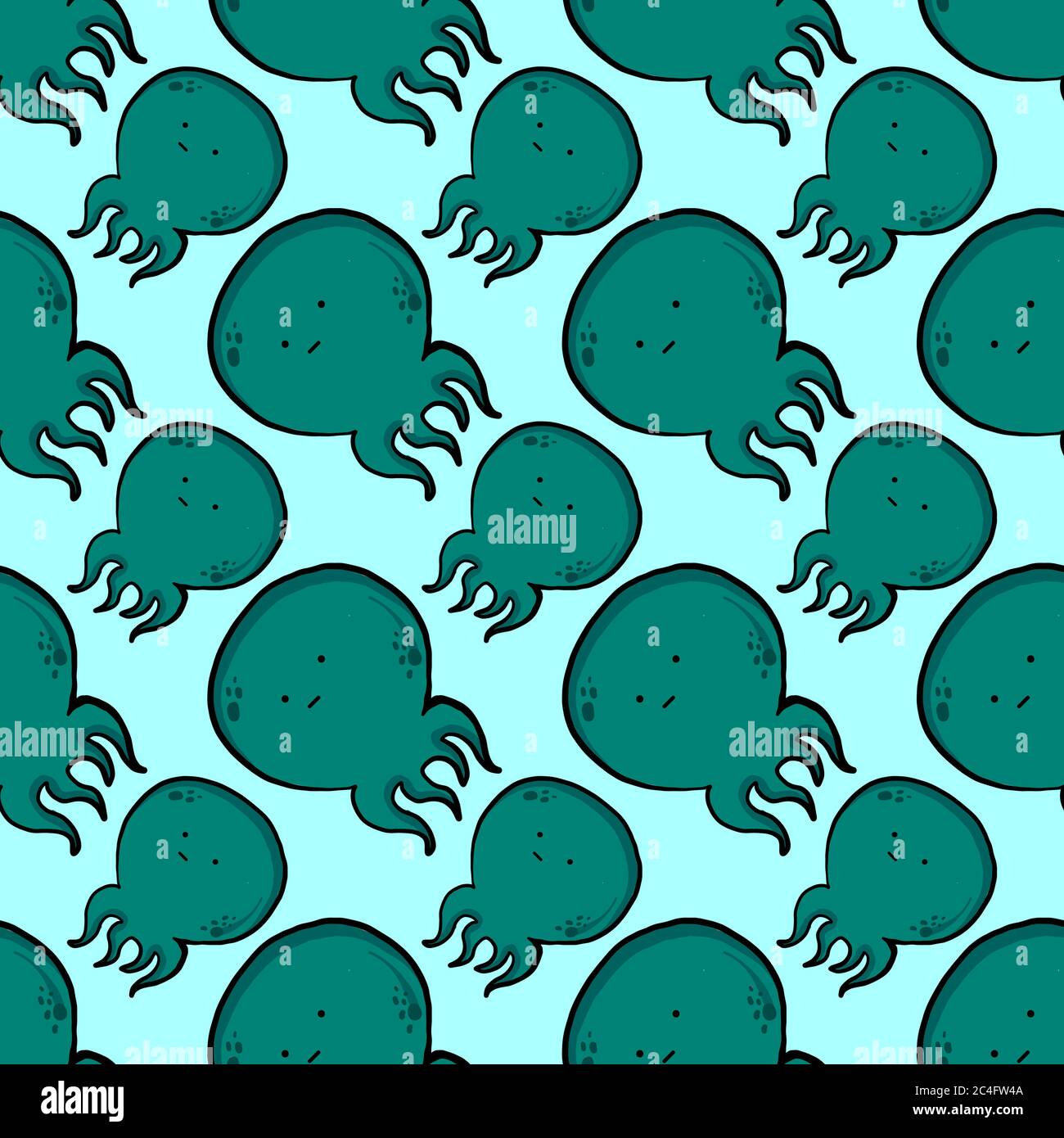 Octopus seamless texture hi-res stock photography and images - Alamy