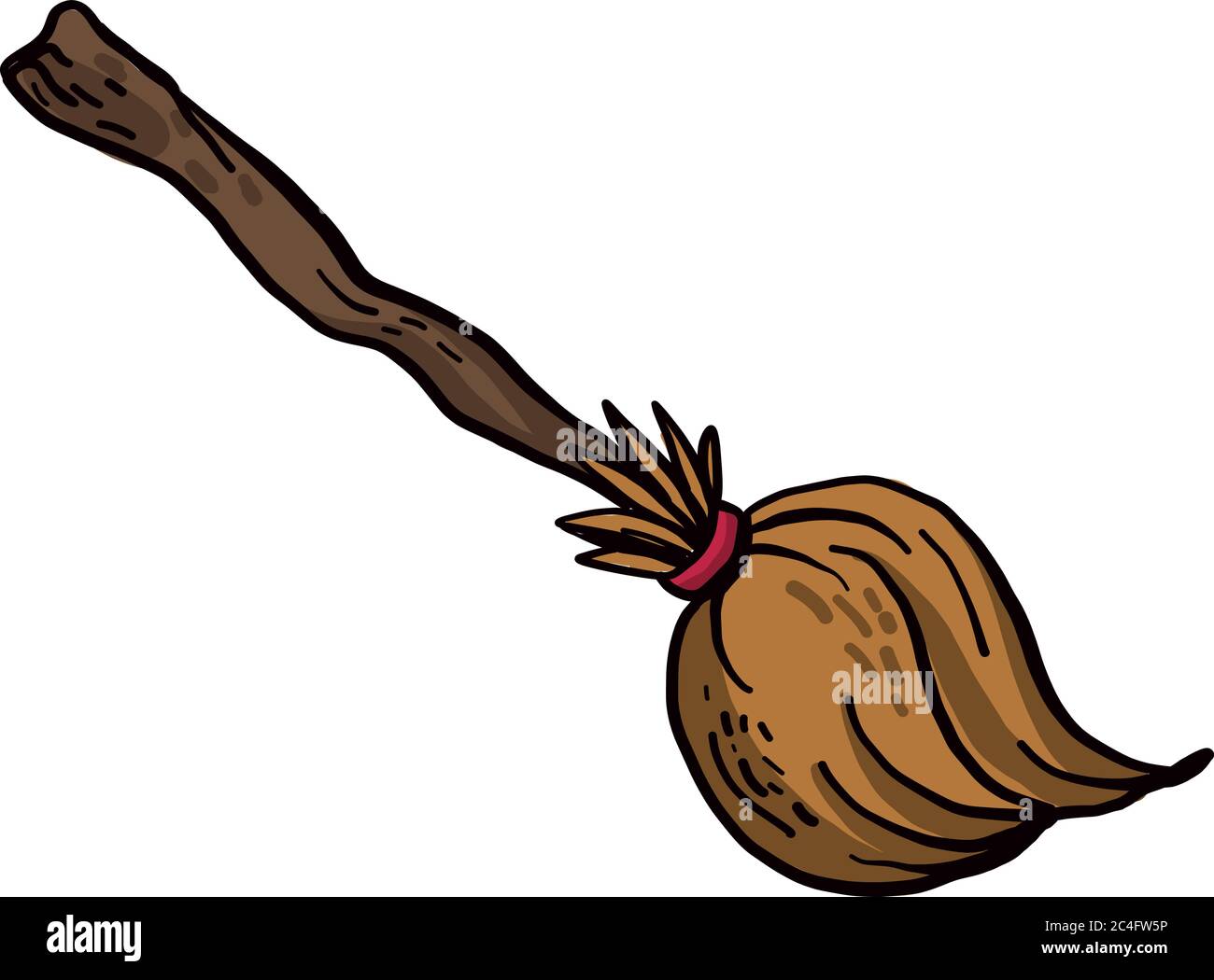 Cartoon magic broom on white hi-res stock photography and images - Alamy