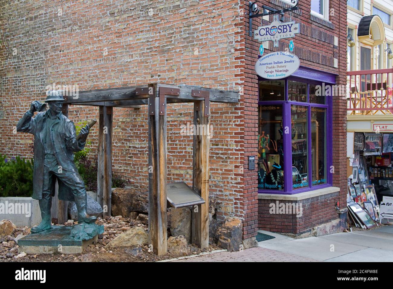 Miners Monument by Peter Fillerup on Main street, Park City, Utah, USA ...