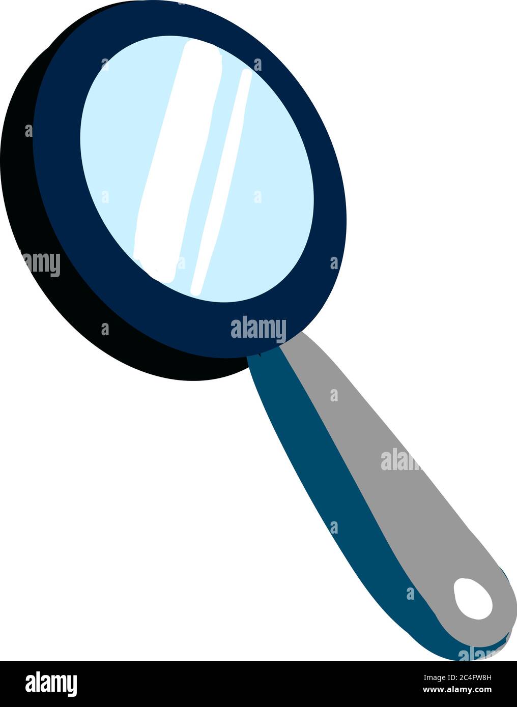 Magnifier tool, illustration, vector on white background Stock Vector ...