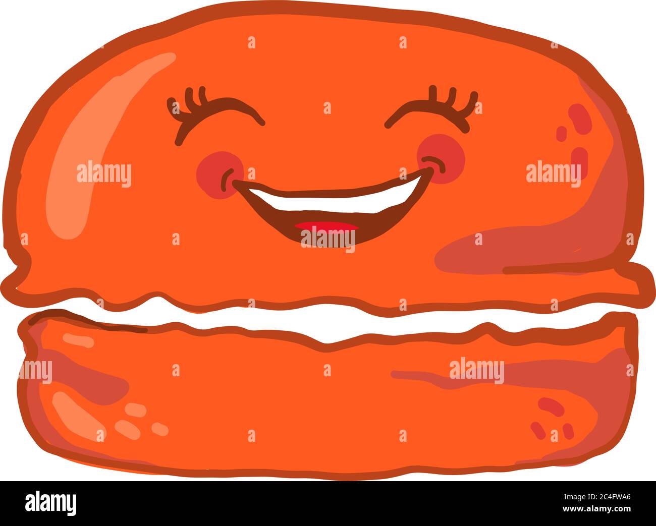 Colorful macaroon on white Stock Vector Images - Alamy