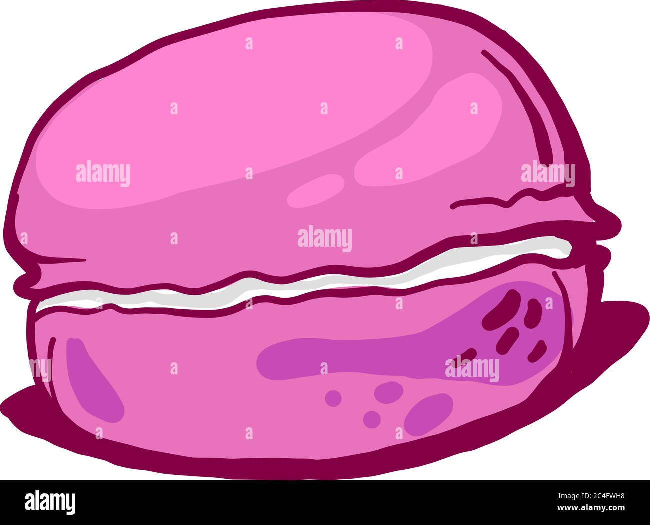 Seamless pattern pink macaroon hi-res stock photography and images - Alamy