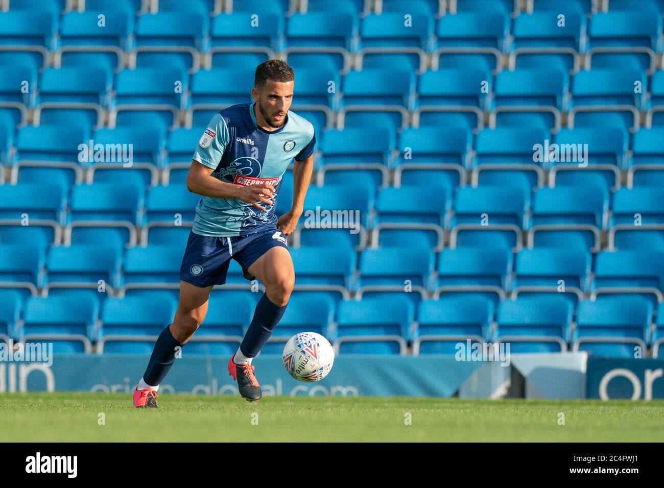 High Wycombe, UK. 26th June, 2020. Nick Freeman of Wycombe Wanderers ...