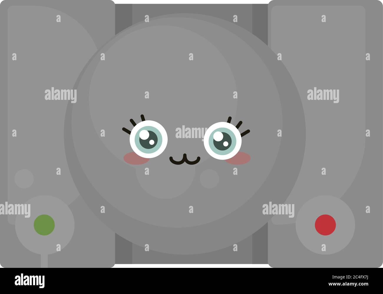 Gaming console, illustration, vector on white background Stock Vector ...