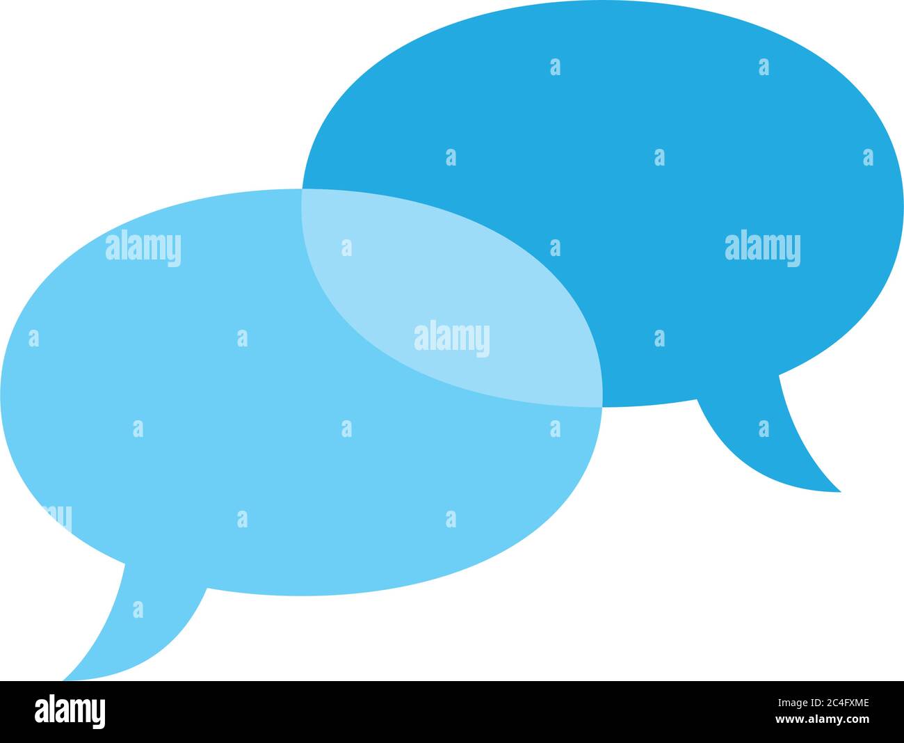 Communication bubbles flat style icon design, Message discussion ...