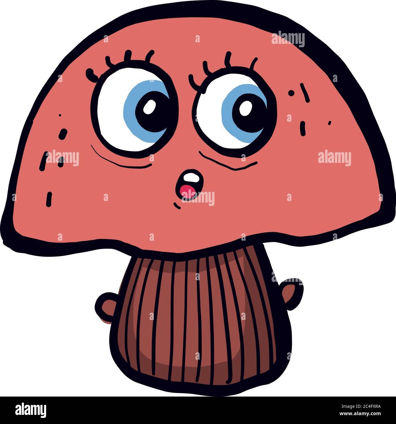 White fungi grow on Stock Vector Images - Alamy