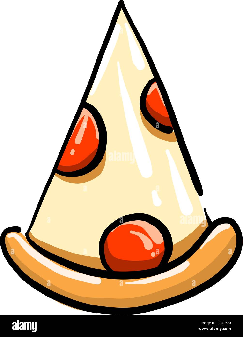 Traditional italian pizza vector Cut Out Stock Images & Pictures - Alamy