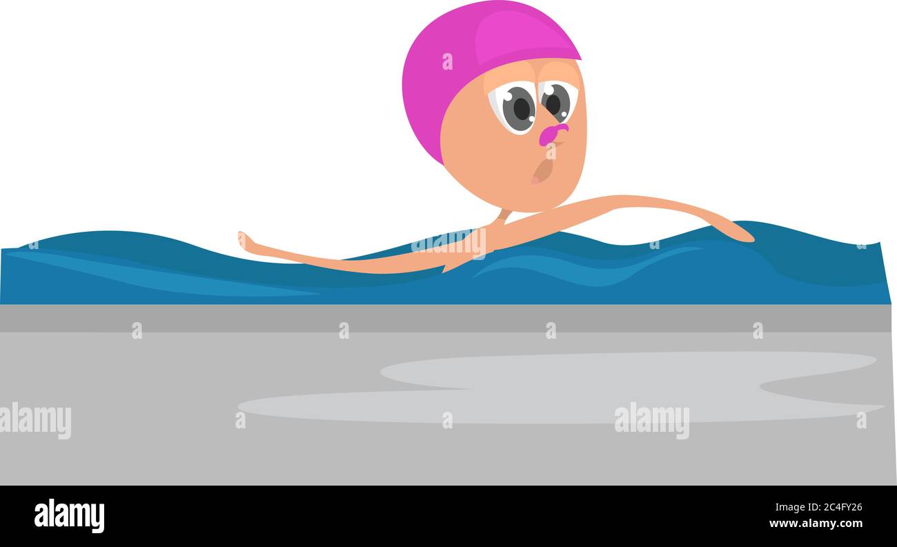 Young man on background water Stock Vector Images - Alamy